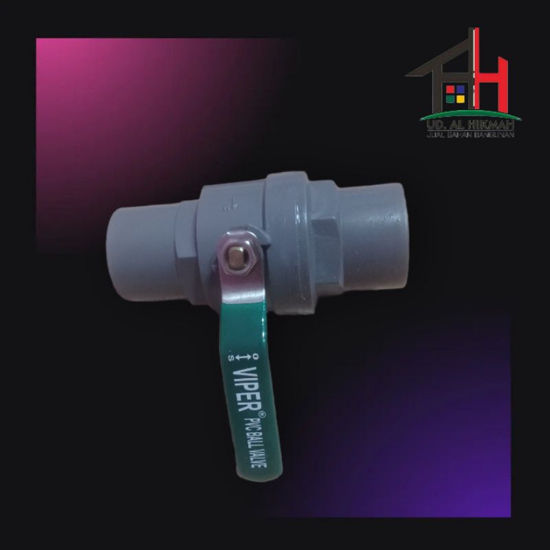 Jual STOP KRAN PVC TEBAL BALL VALVE PVC GAGANG STAINLESS 1" VIPER | Shopee Indonesia
