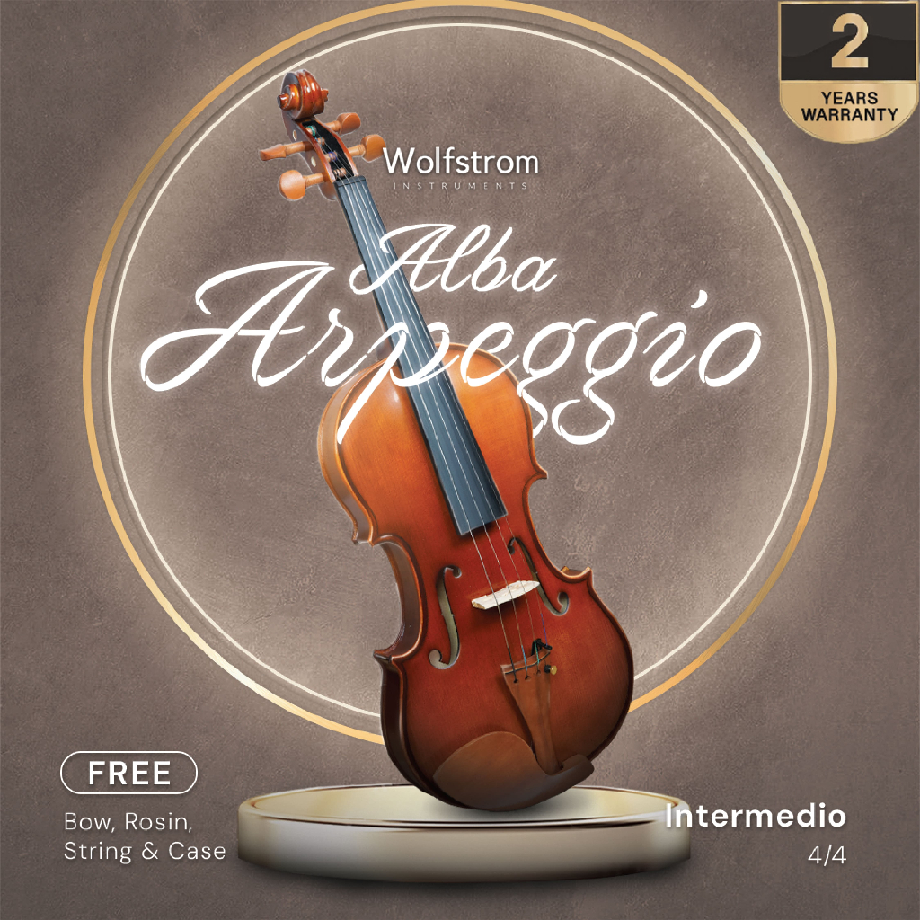 Jual Wolfstrom Alba Arpeggio - Biola Violin Klasik Full Set Ukuran 4/4 ...