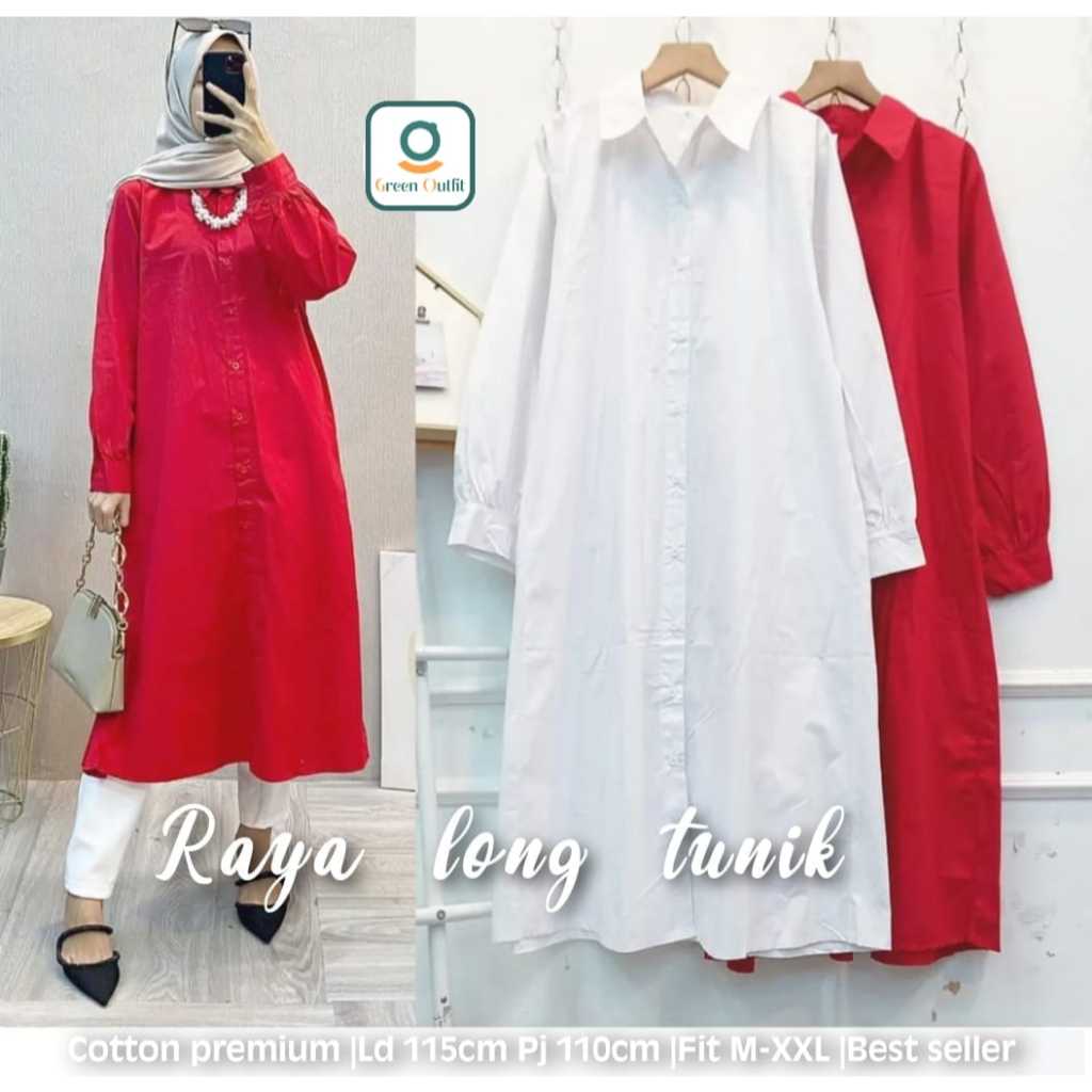 Jual ry tunik wanita merah putih agustusan kemerdekaan jumbo size ld ...