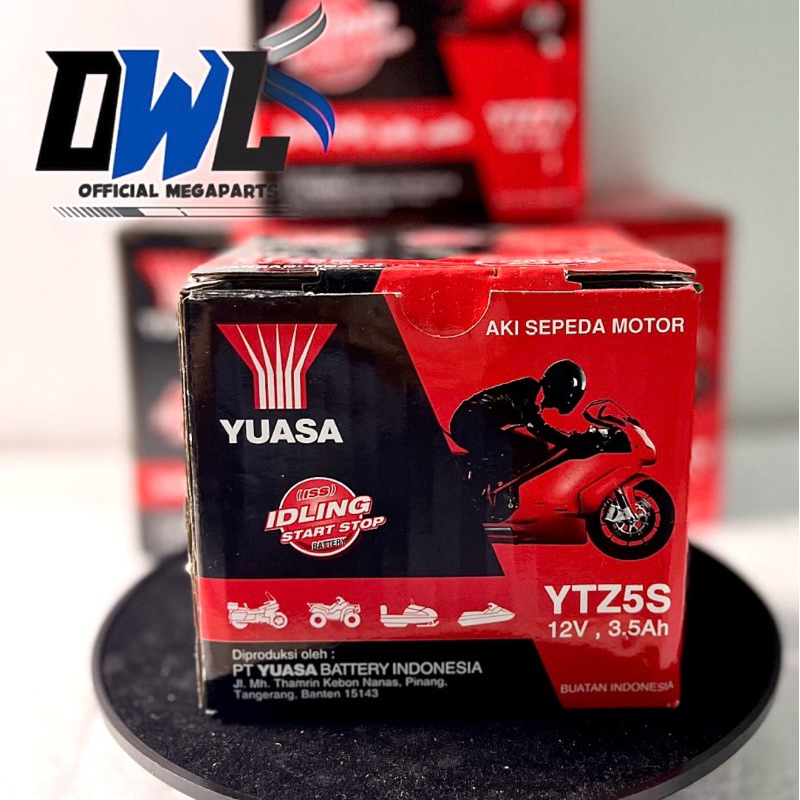 Jual Aki motor yuasa beat, vario 110, spacy, blade, revo, verza, genio ...