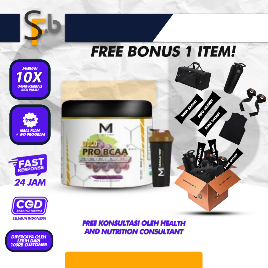 Jual M1 Muscle First Pro Bcaa 300 Gram 30 Serving | Shopee Indonesia