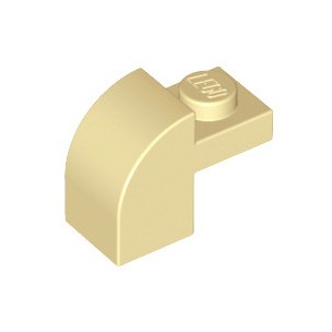 Jual Lego Tan Part 6091 Slope, Curved 2 x 1 x 1 1/3 with Recessed Stud ...
