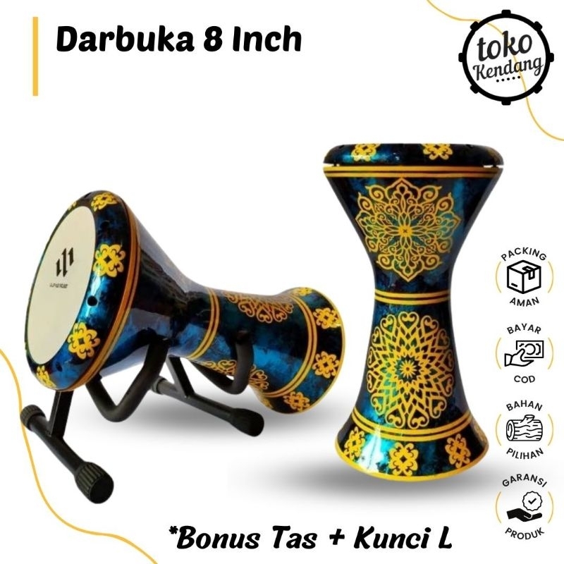 Jual Darbuka 8 Inch Murah Fullset Calti 8 Inci Premium Bahan Cor ...