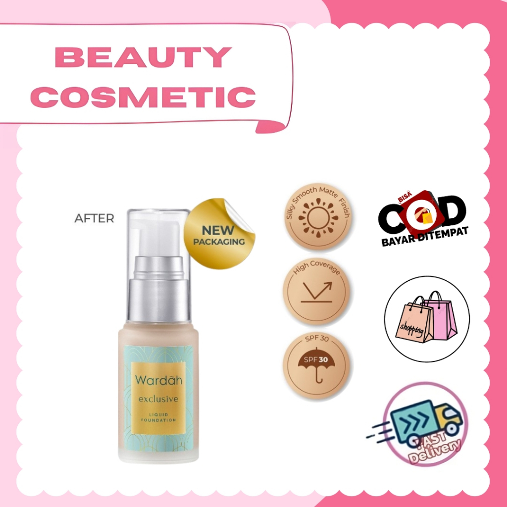 Jual Wardah Exclusive Liquid Foundation - Foundation Matte Yang Tahan ...
