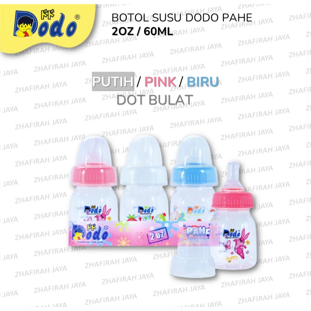 Jual DODO Botol Susu Dot Bulat 60ml / Botol Susu DODO Dot Bulat 60ml ...