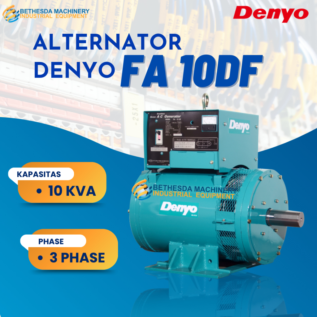 Jual Generator / alternator Listrik Denyo FA 10DF Dinamo Genset 10Kva ...