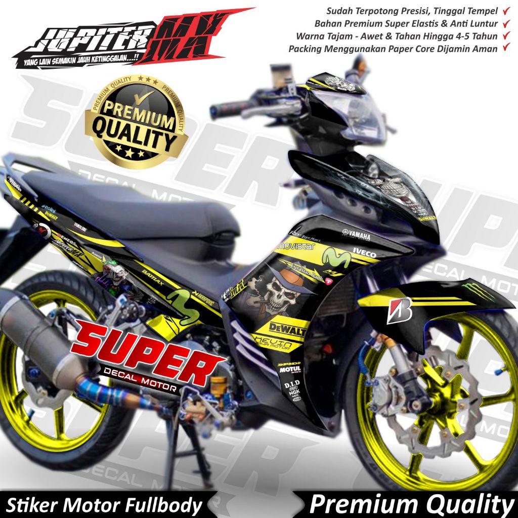 Jual Stiker Decal Motor Yamaha MX 135 New Full Body Variasi Joker | Shopee Indonesia