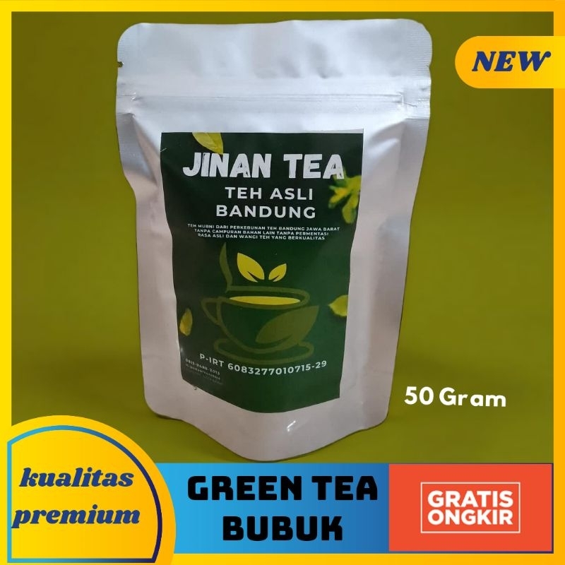Jual TEH HIJAU ASLI fanning (green tea bubuk murni ) 50g | Shopee Indonesia