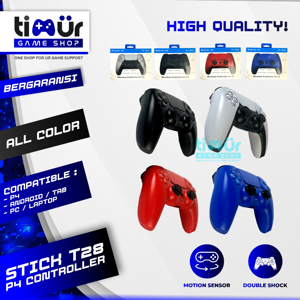 Jual T28 Stick Stik Controller Gamepad For PS4 PS5 Android PC Laptop ...