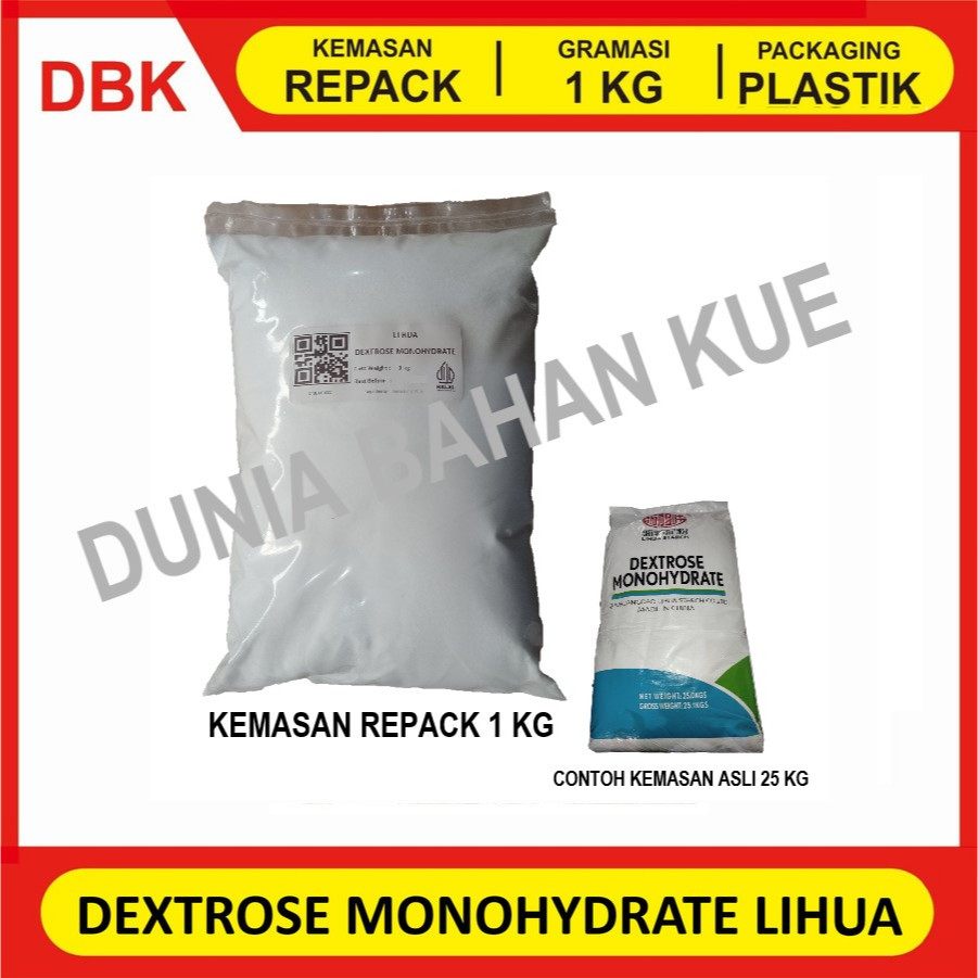 Jual DEXTROSE MONOHYDRATE ex. CHINA. WHITE DEXTROSE. FOOD GRADE. || 1 ...