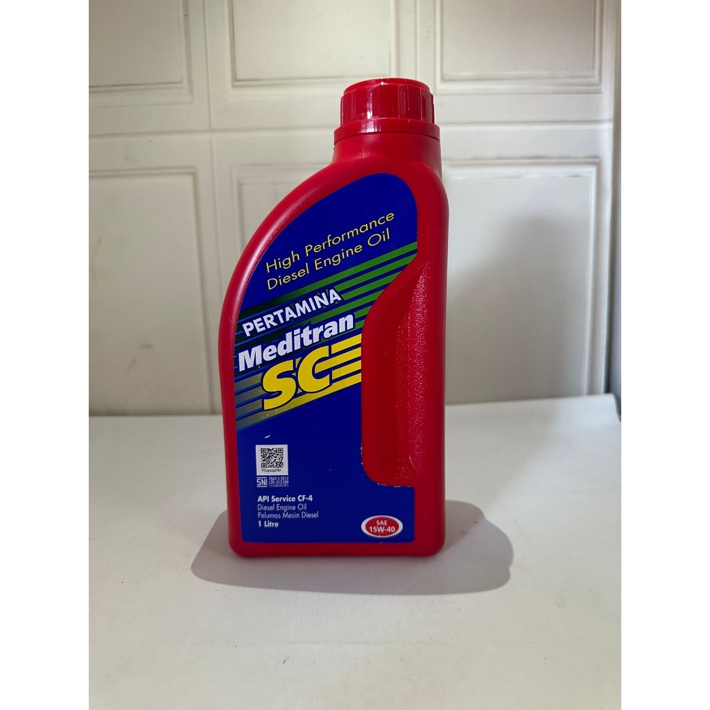Jual OLI PERTAMINA MEDITRAN SC 1 Liter 15W-40 DIESEL ORIGINAL | Shopee ...