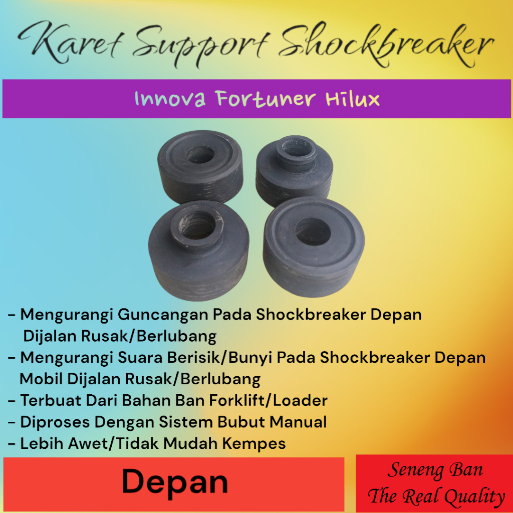 Jual Karet Support Shockbreaker Depan Innova Fortuner Hilux Harga 1Set ...