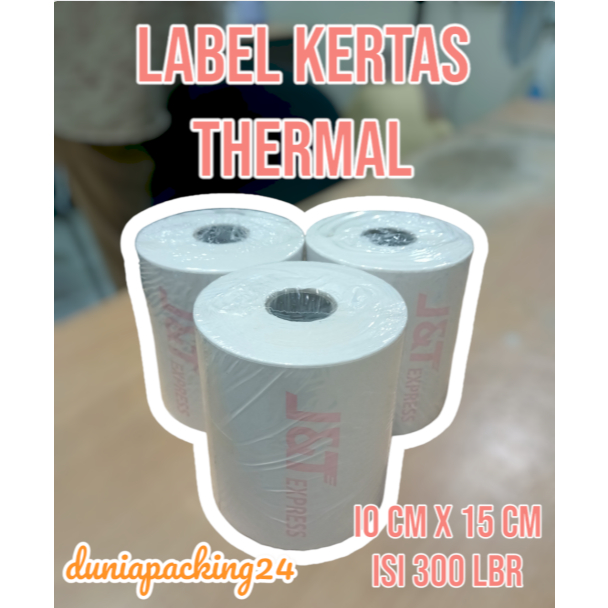 Jual Kertas Sticker Thermal Logo Jnt A6 100x150mm Sticker Barcode Termurah Shopee Indonesia