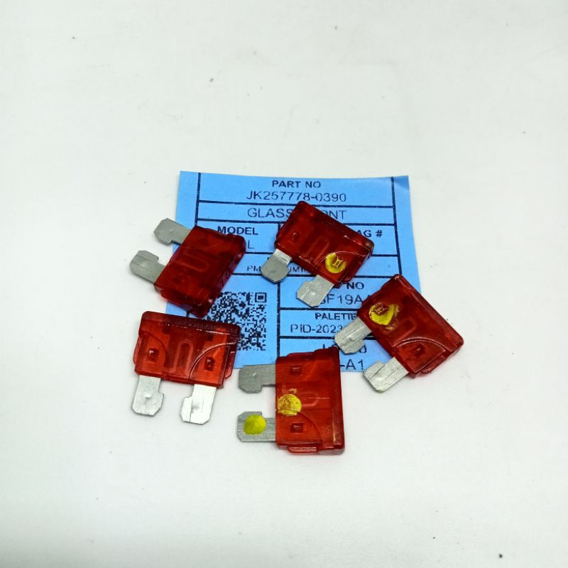 Jual FUSE SIKRING 10A AMPER BESAR WARNA MERAH SIKRING ORIGINAL | Shopee ...
