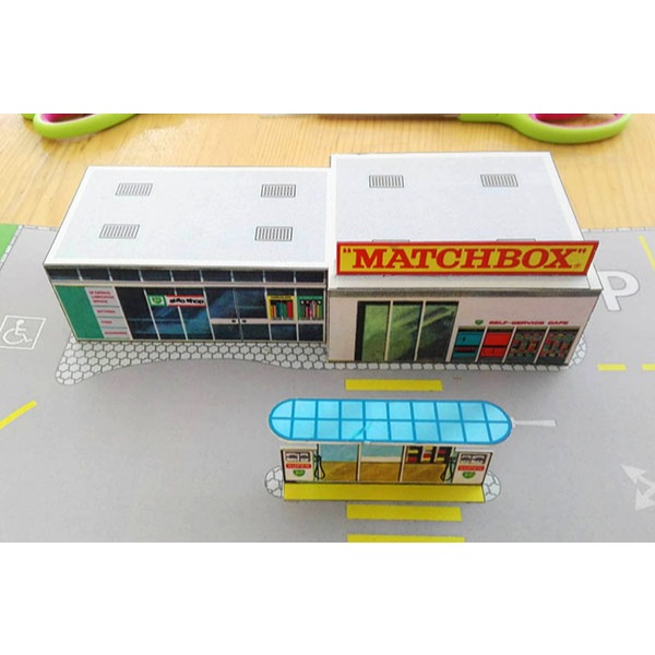 Jual Papercraft Diorama Matchbox Gas Station Kerajinan Kertas | Shopee ...