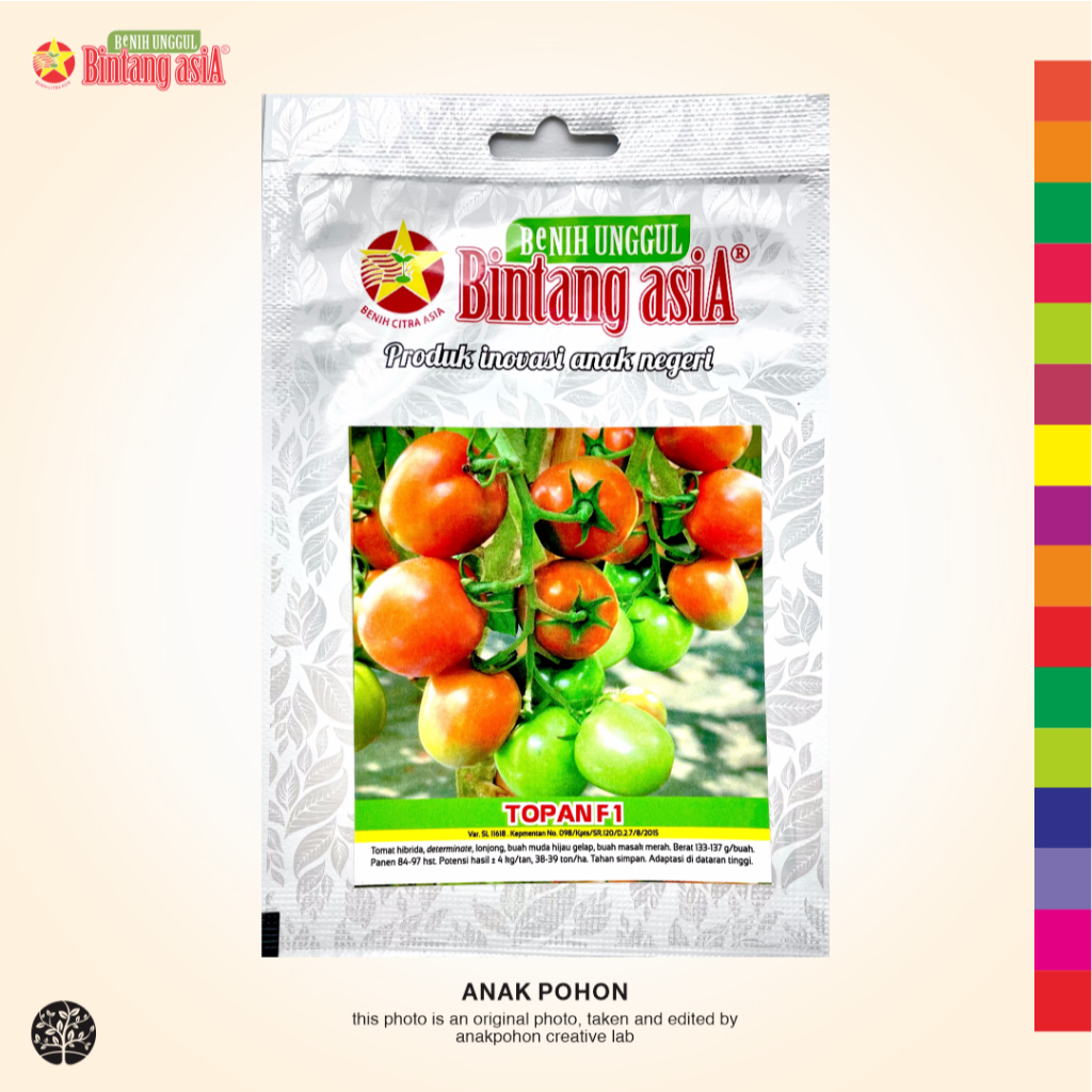 Jual (1 PACK) Benih Tomat TOPAN F1 Tomat Merah Besar Lonjong ...