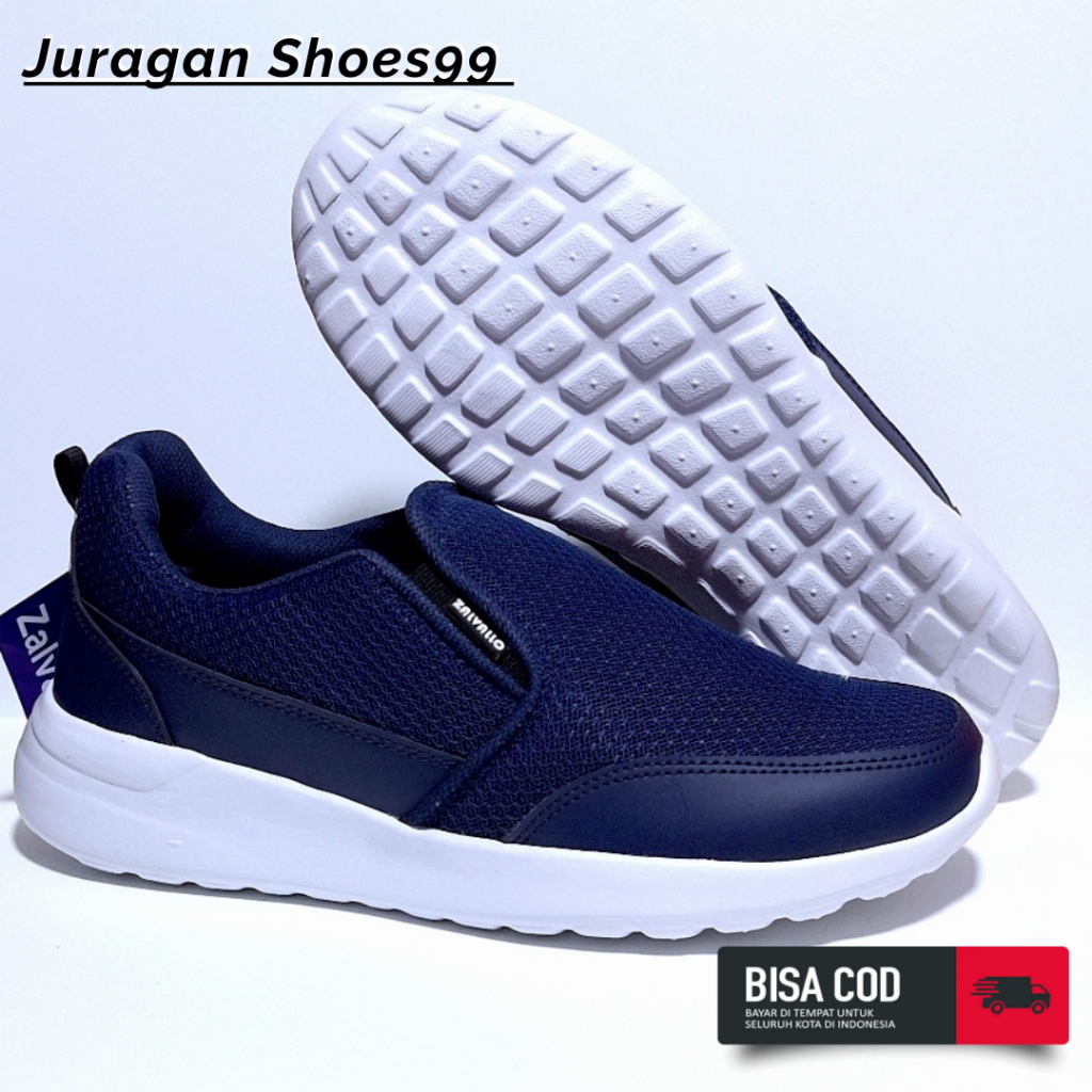 Jual Sepatu Pria Slip On Trendy Elegan Keren Kekininan Sepatu Slop Zalvallo Kerja Kuliah Sekolah ...