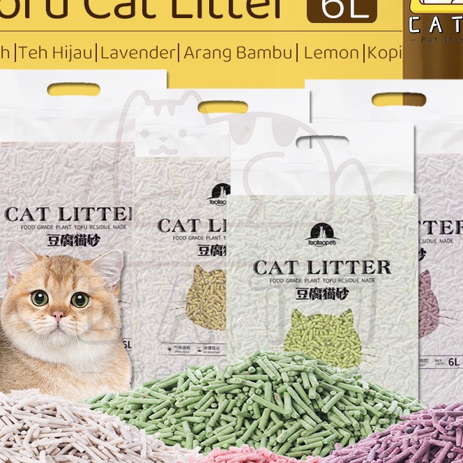 Jual FG2 Master Tofu Soya Cat Litter Pasir Gumpal Kucing 6 Litter ...