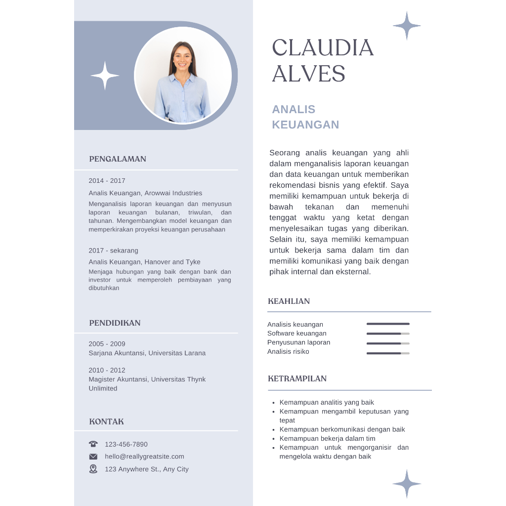 Jual Jasa Pembuatan CV | Desain CV | curriculum vitae | CV | Resume | minimalist profesional ...