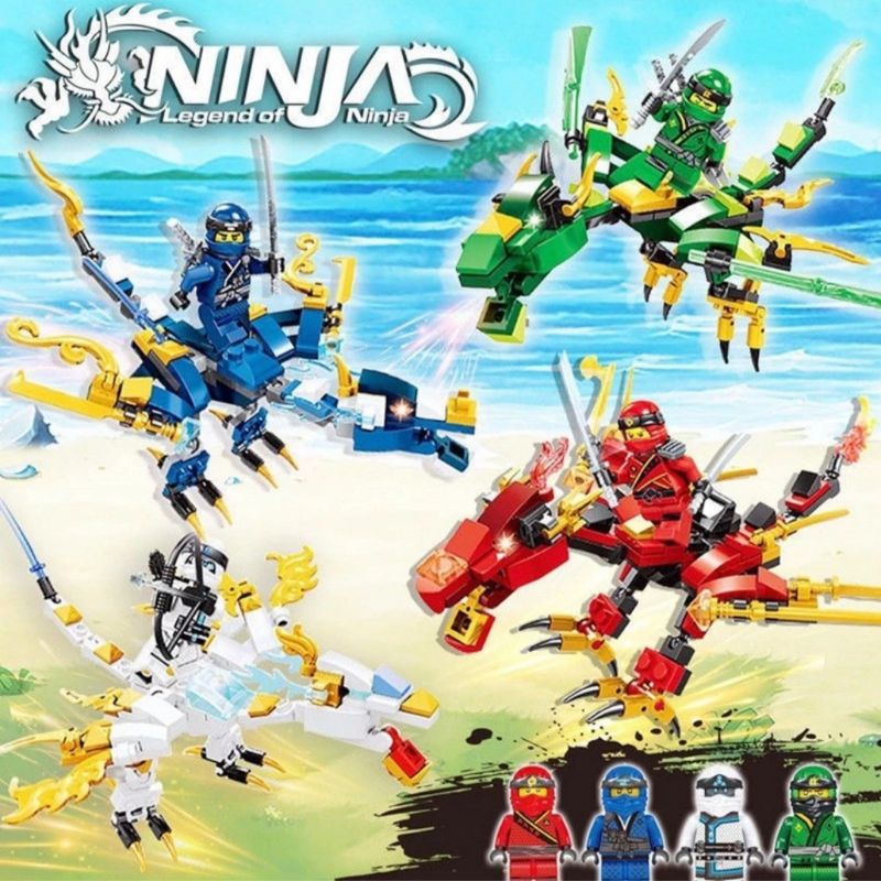 Jual Mainan anak merakit bricks ninja naga ninja dragon TANPA BOX ...