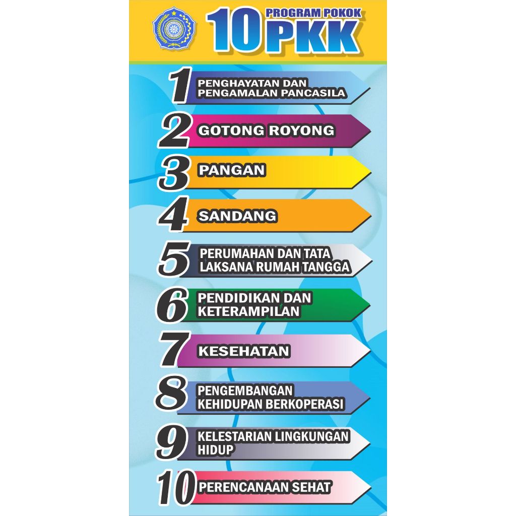 Jual Spanduk Banner 10 Program Pokok PKK | Shopee Indonesia