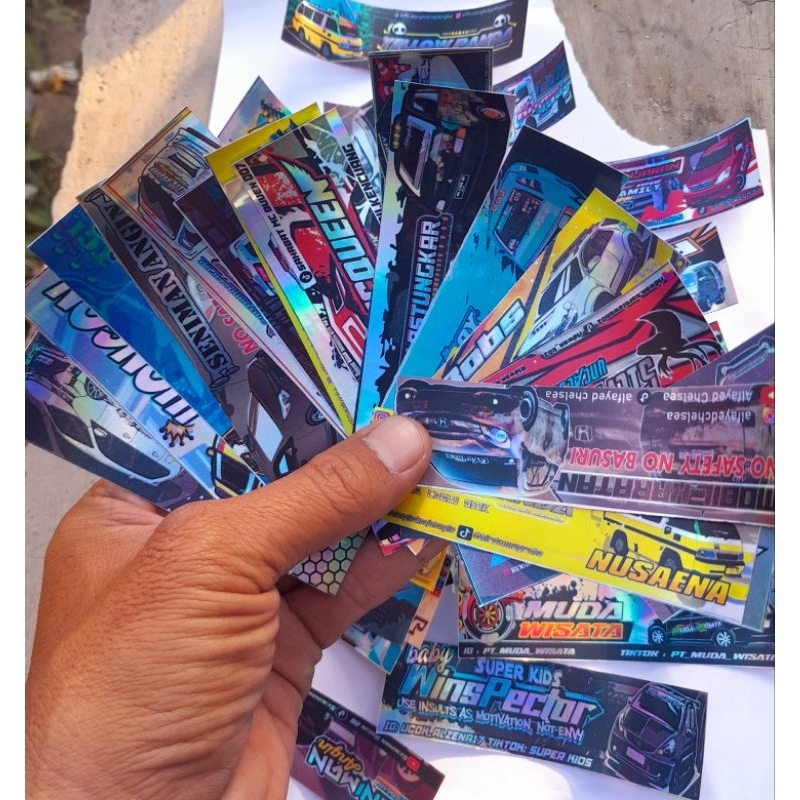 Jual STIKER TCI ORIGINAL PEMBURU BASURI CAMPUR 45 PCS | Shopee Indonesia