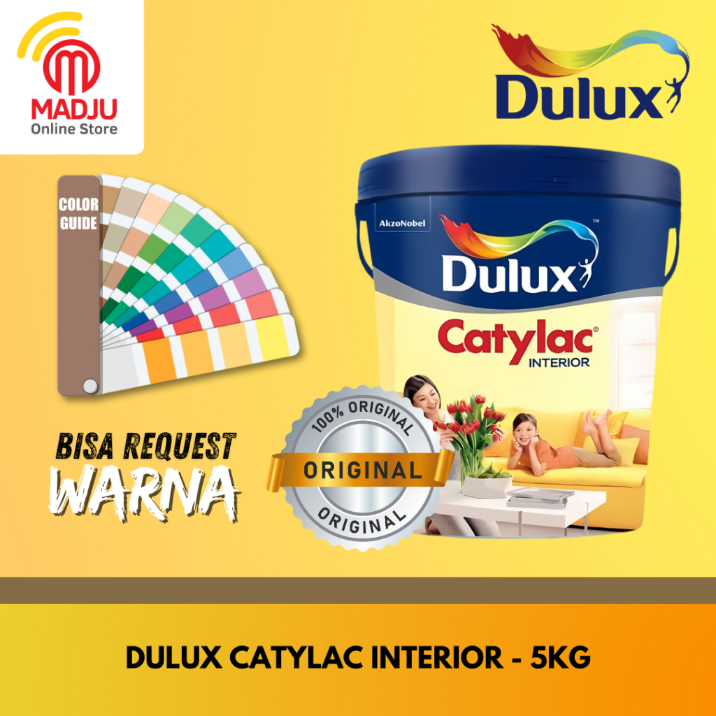 Jual Catylac Interior 5 kg Cat Tembok ANTI JAMUR Warna TAHAN LAMA ...