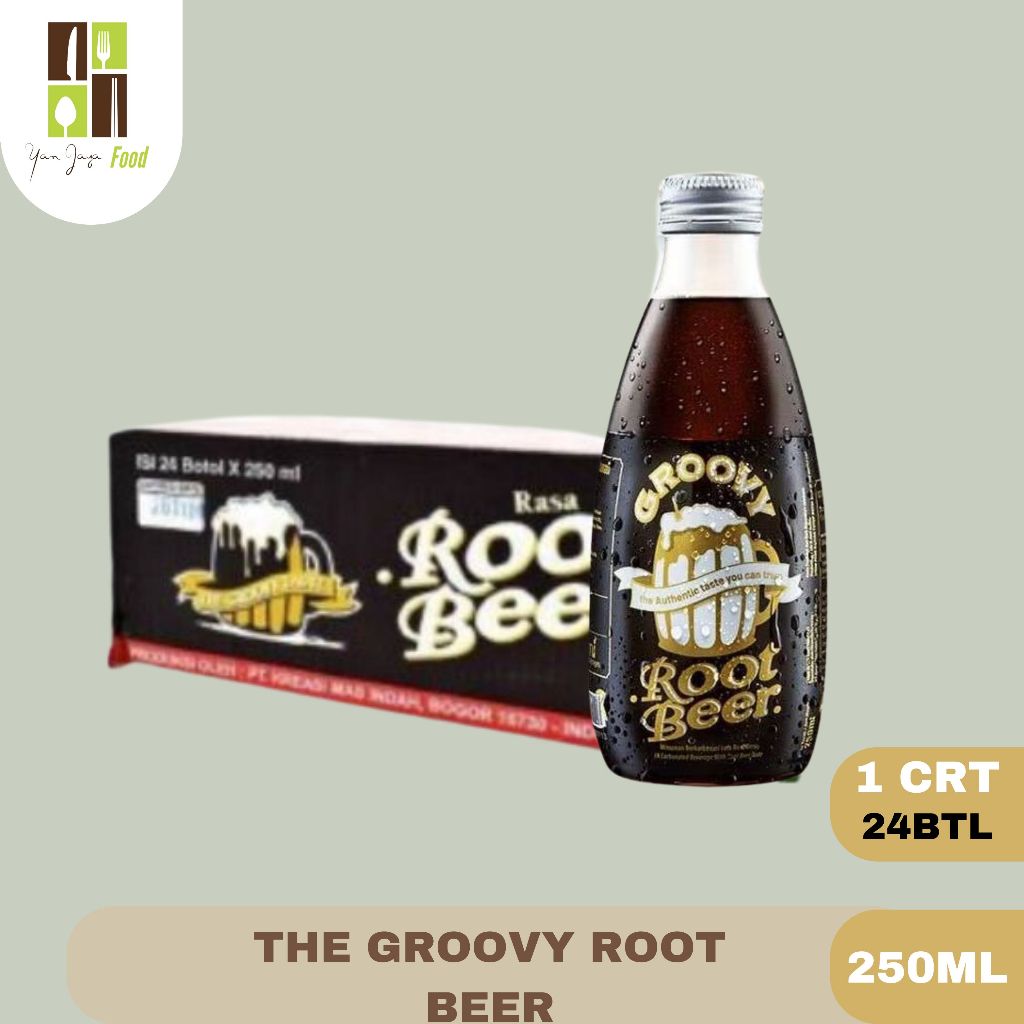 Jual The Groovy Root Ber / The Groovy Root Beer/Zoda/Air Soda/250ml 1CRT (24PCS) | Shopee Indonesia
