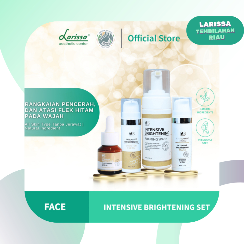 Jual LARISSA INTENSIVE BRIGHTENING SERIES (Cysteamine Mask, Foaming ...