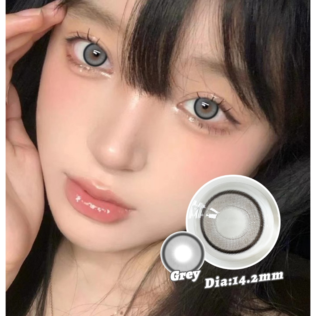 Jual (COD)Sepasang lensa kontak berwarna diameter 14.2MM softlens ...
