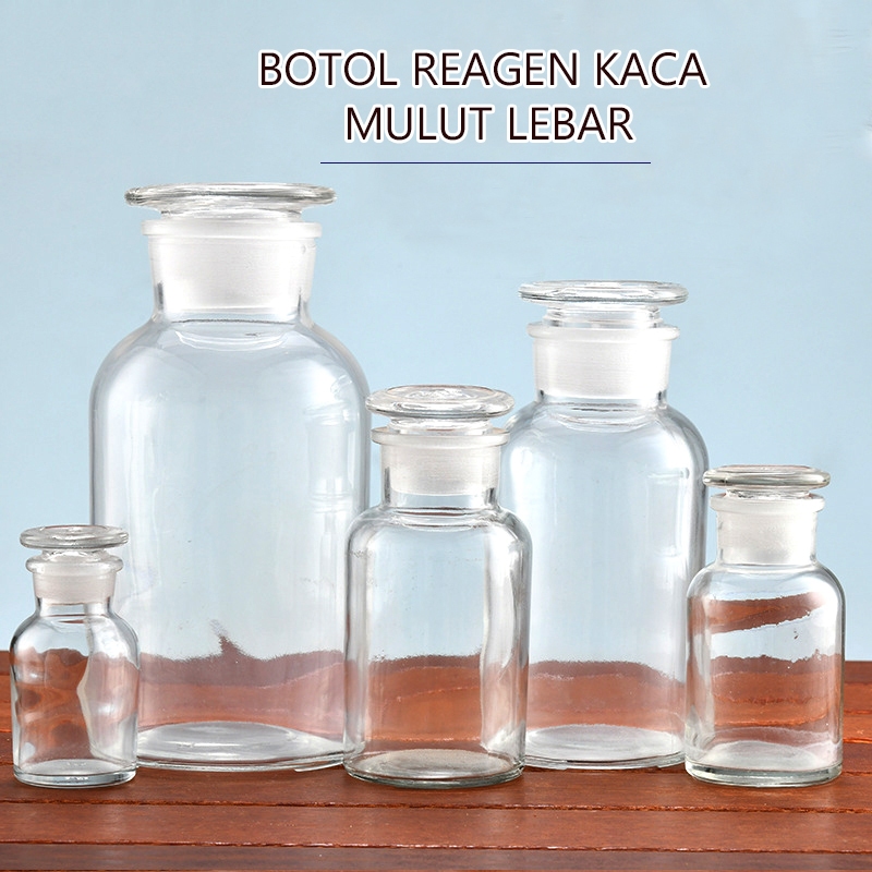 Jual Botol Reagen Kaca Mulut Lebar Dianrui 30/60/125/250/500/1000 Ml Tahan Lama Dan Berkualitas ...