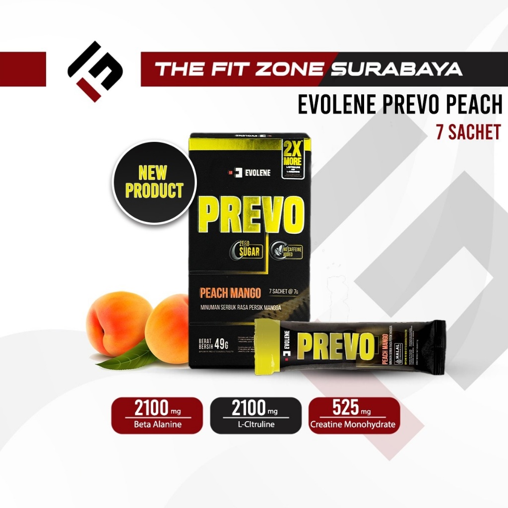 Jual EVOLENE Prevo 7 Serving (7 Sachet) Supplementasi Fitness Pre ...