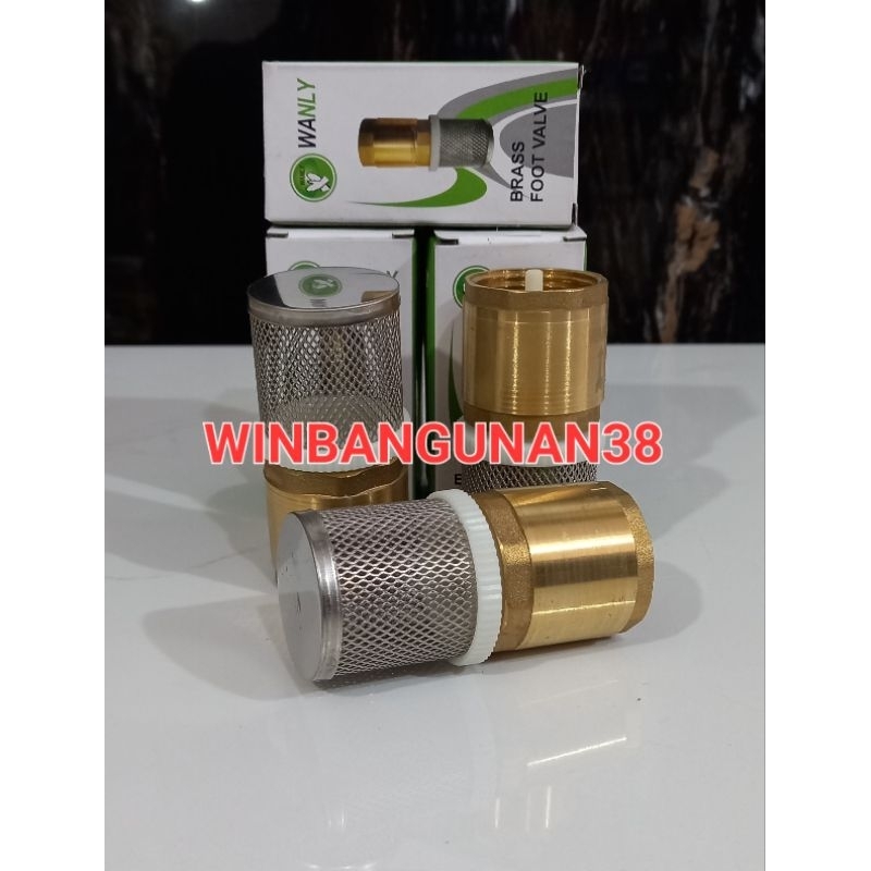Jual FOOT KLEP KUNINGAN 3/4" 1" / TUSEN KLEP/ KLEP AIR/SARINGAN AIR ...