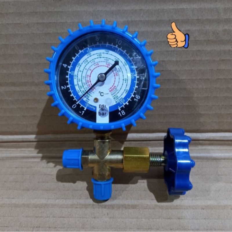 Jual SINGLE GAUGE VALVE C/W GAUGE R 22 SM-02 (LOW) ZERO | Shopee Indonesia