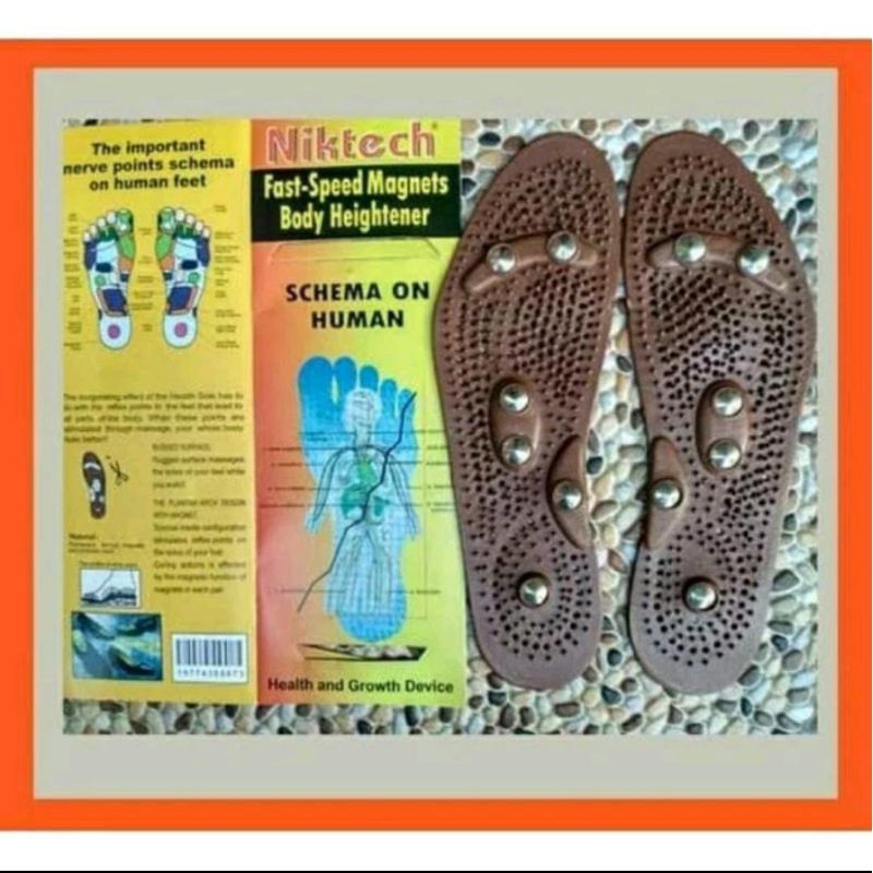 Jual Niktech Alas kaki magnet/alas kaki terapi pijat/alas sepatu dan ...