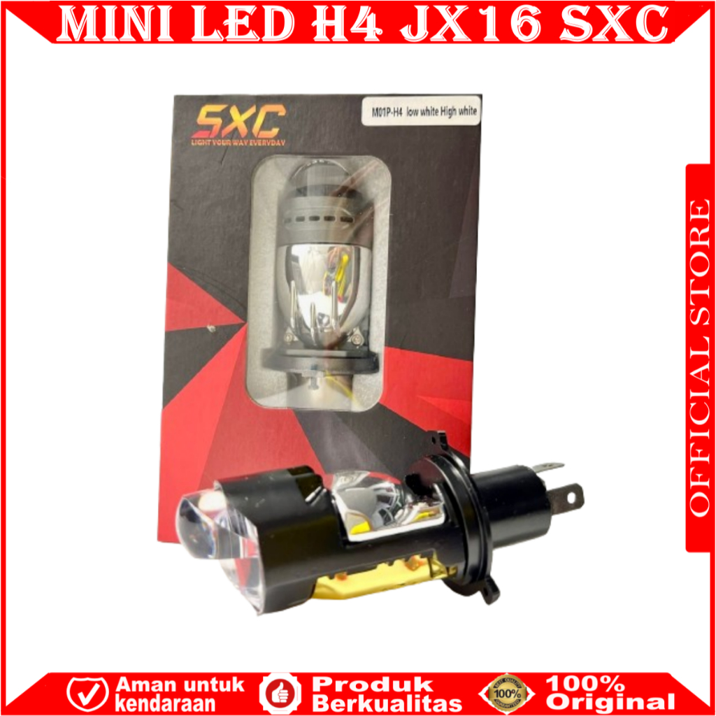 Jual ORIGINAL LAMPU UTAMA MOTOR H4 jx16 2 WARNA HI / LOO 20 WATT ...
