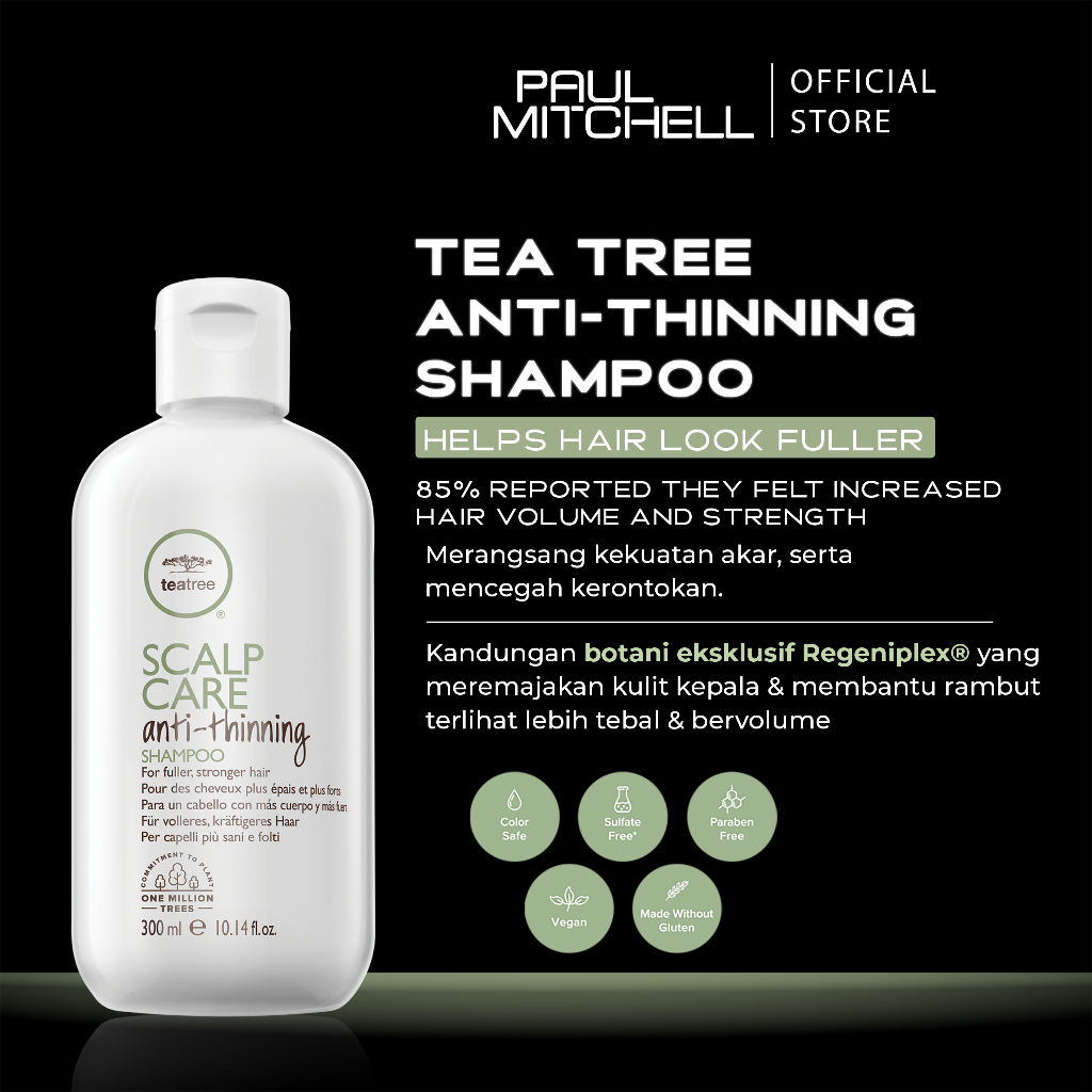 Jual Tea Tree Scalp Care Anti-Thinning Shampoo | Vegan & Sulfate-Free ...