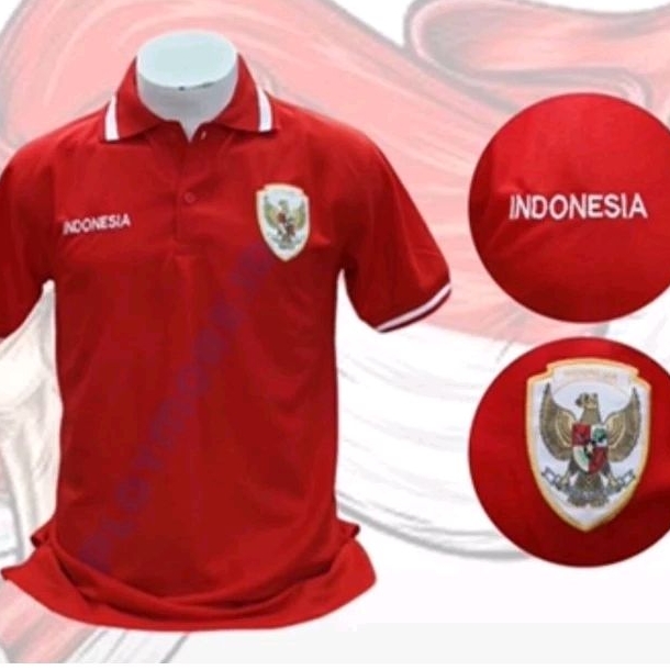 Jual KAOS POLO GARUDA MERAH PUTIH - POLO SHIRT GARUDA PANCASILA KAOS ...