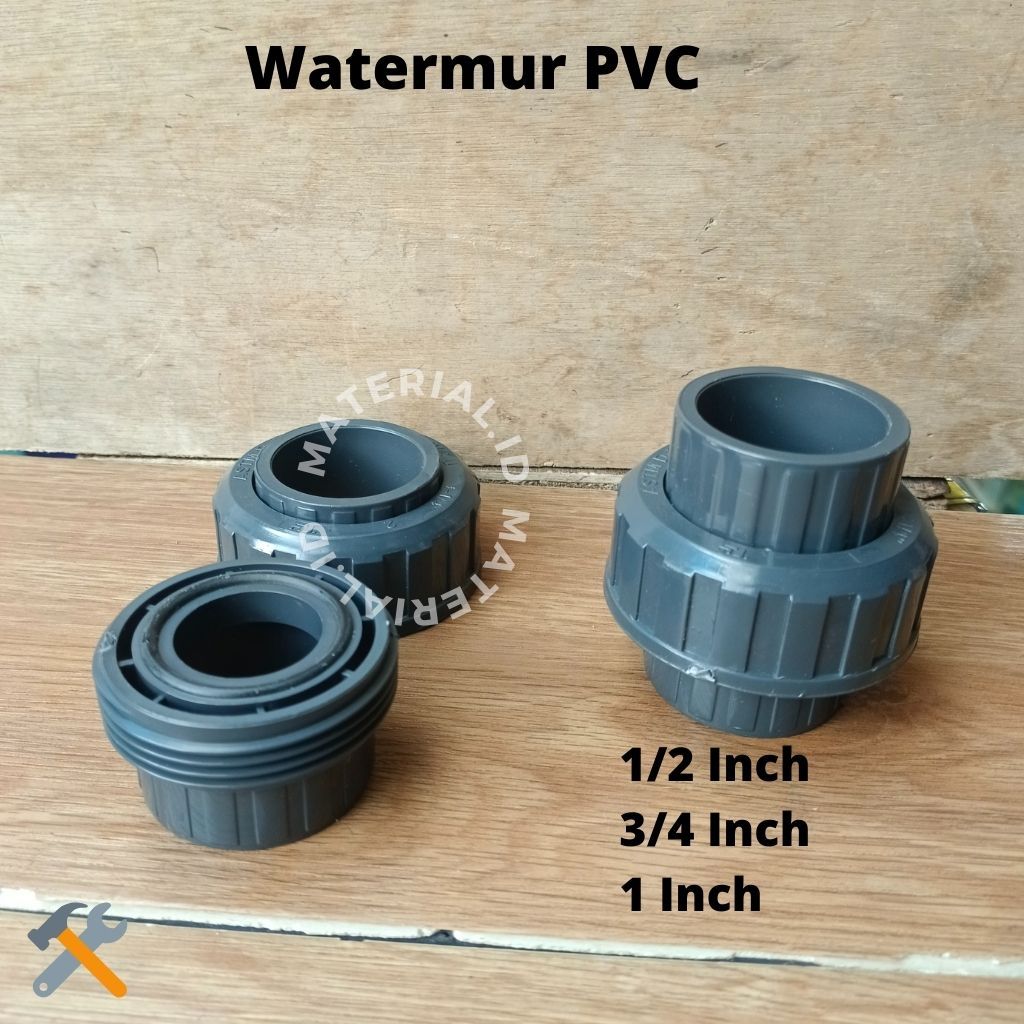 Jual Watermur PVC Drat Dalam Luar1/2 3/4 1 1 1/4 Inch in Sambungan Drat ...