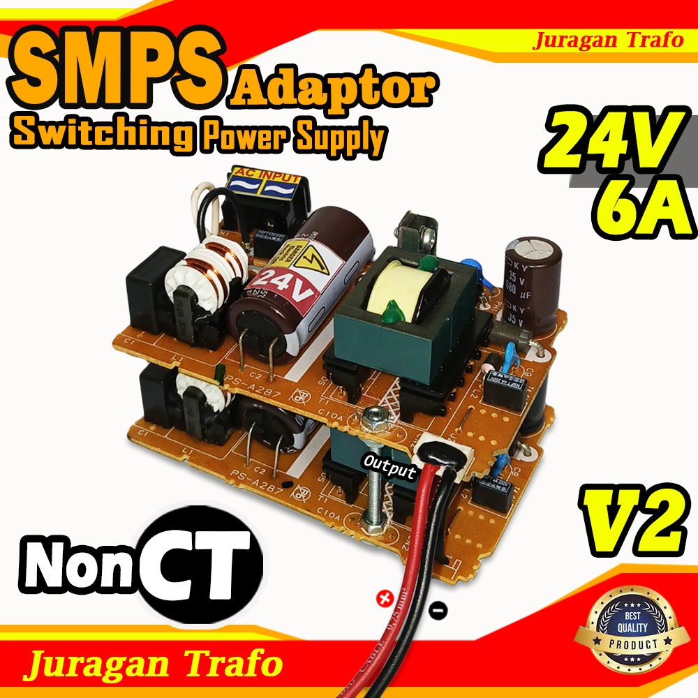 Jual adaptor power supply 24V 6A SMPS CT dan NonCT | Shopee Indonesia