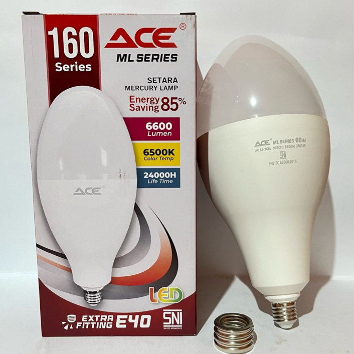 Jual ACE Lampu Bohlam LED Mercury ML Series 60 Watt Fitting E27 ...