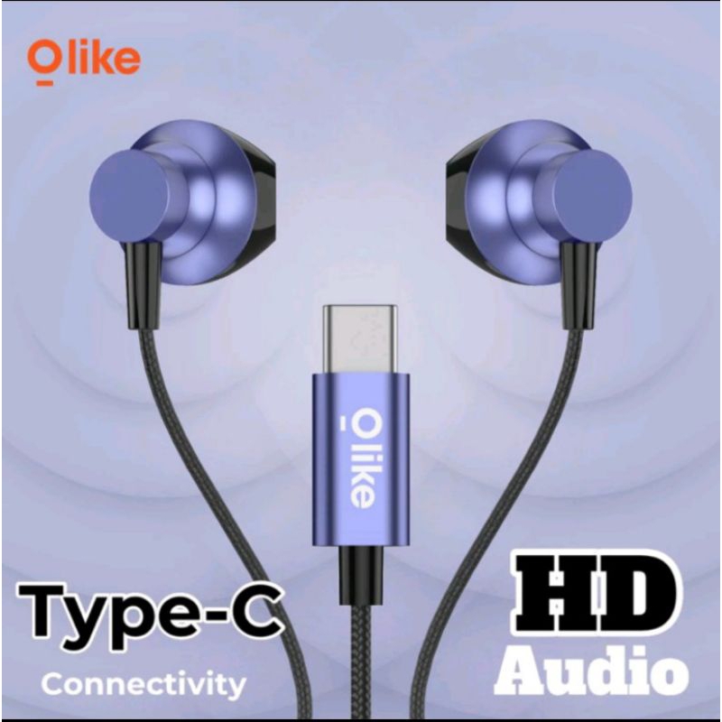 Jual Earphones Olike E501C Type C Braided Type - C Jack immersive ...