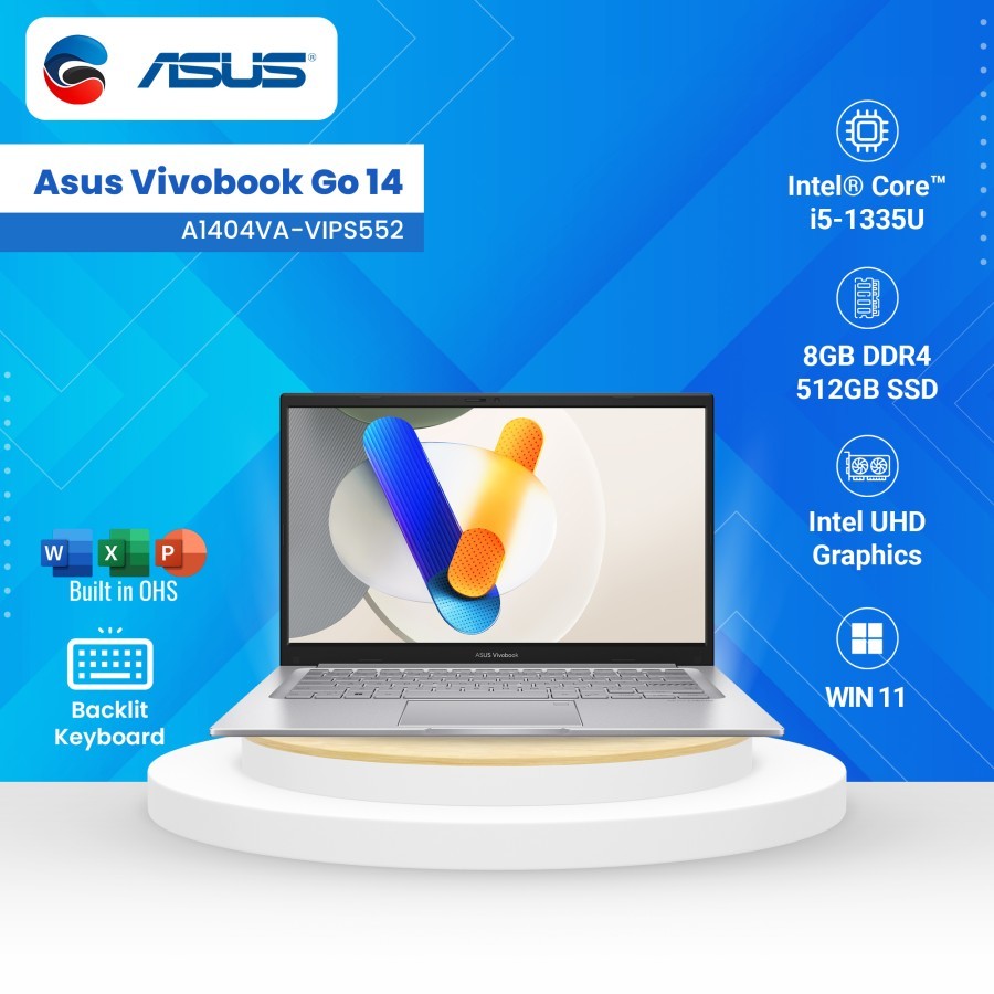 Jual ASUS Laptop Vivobook 14 A1404VA VIPS552 Intel Core I5 1335U 8GB ...
