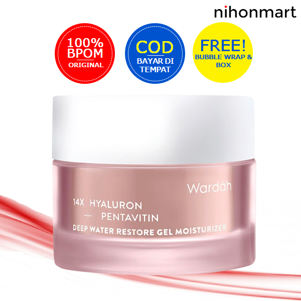 Jual Wardah 4X Hyaluron + Pentavitin Deep Water Restore Gel Moisturizer 30g | Shopee Indonesia