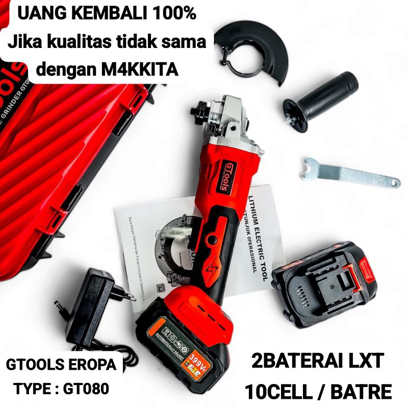 Jual Gerinda baterai GTOOLS EROPA TYPE GT080 4inch 12000rpm brushless ...