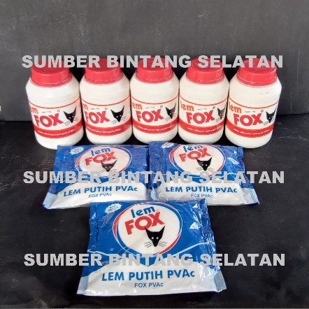 Jual LEM KAYU ATAU LEM PUTIH MERK LEM FOX UKURAN 350G & 1KG | Shopee ...