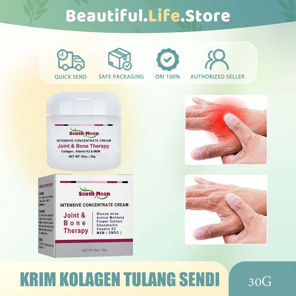 Jual SOUTH MOON 【100%ORI/COD】 Joint Bone Therapy Cream Krim Kolagen ...