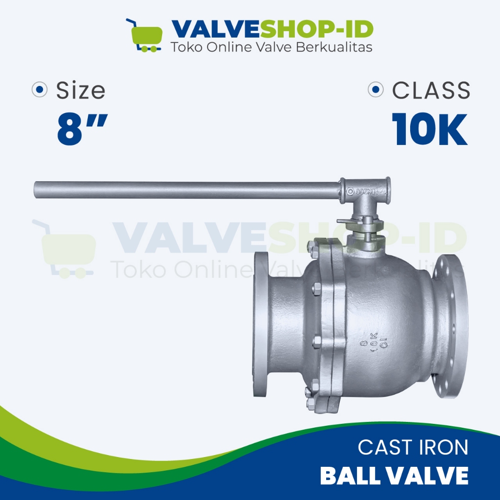 Jual Ball valve 8" Inch JIS 10K Cast Iron | Shopee Indonesia