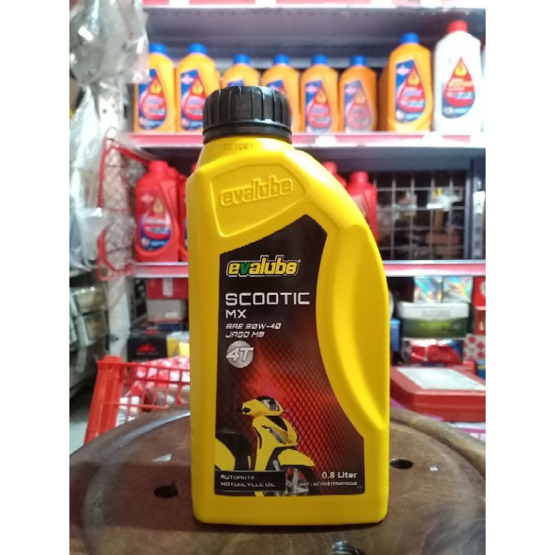 Jual Oli Motor Matic Evalube SCOOTIC MX 20W-40 (0,8L) | Shopee Indonesia