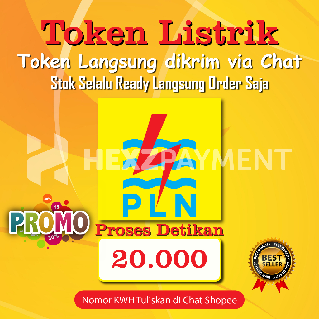 Jual Token Listrik PLN 20.000 - Murah | Shopee Indonesia